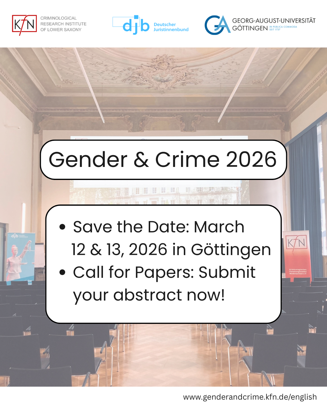 Save the date: The Gender & Crime conference is entering its fourth ...